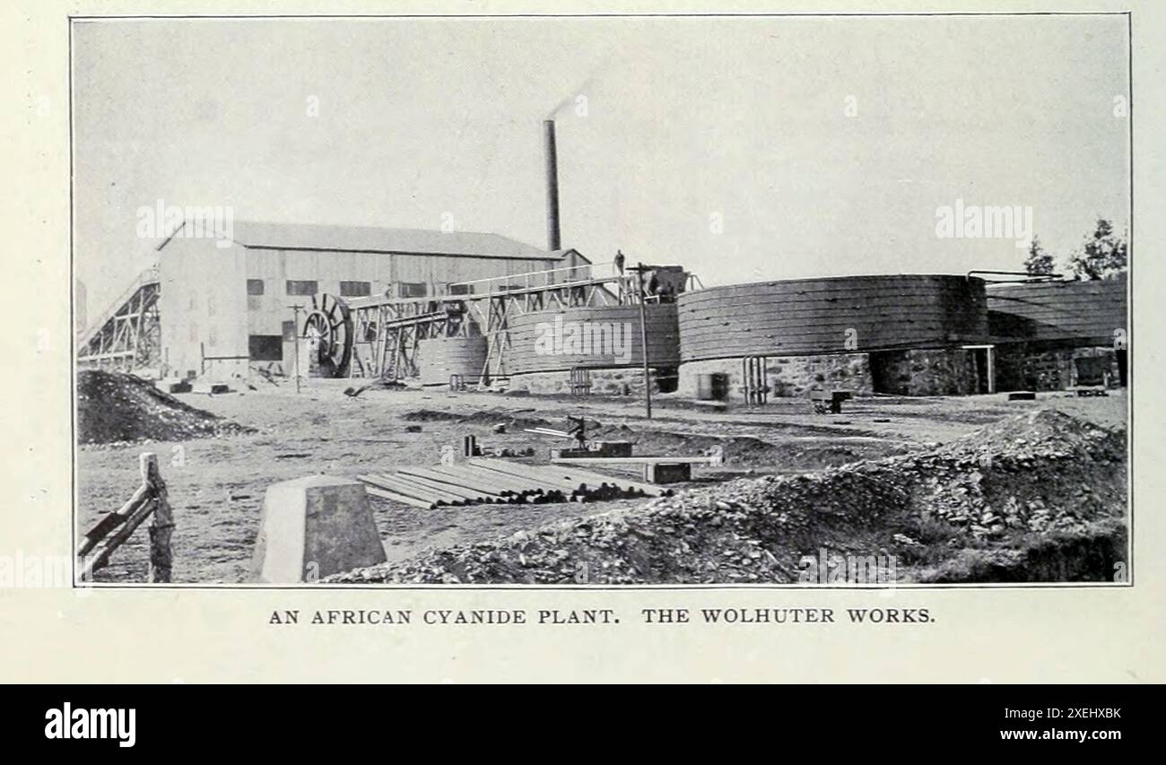 AN AFRICAN CYANIDE PLANT. THE WOLHUTER WORKS. from the Article SOUTH ...