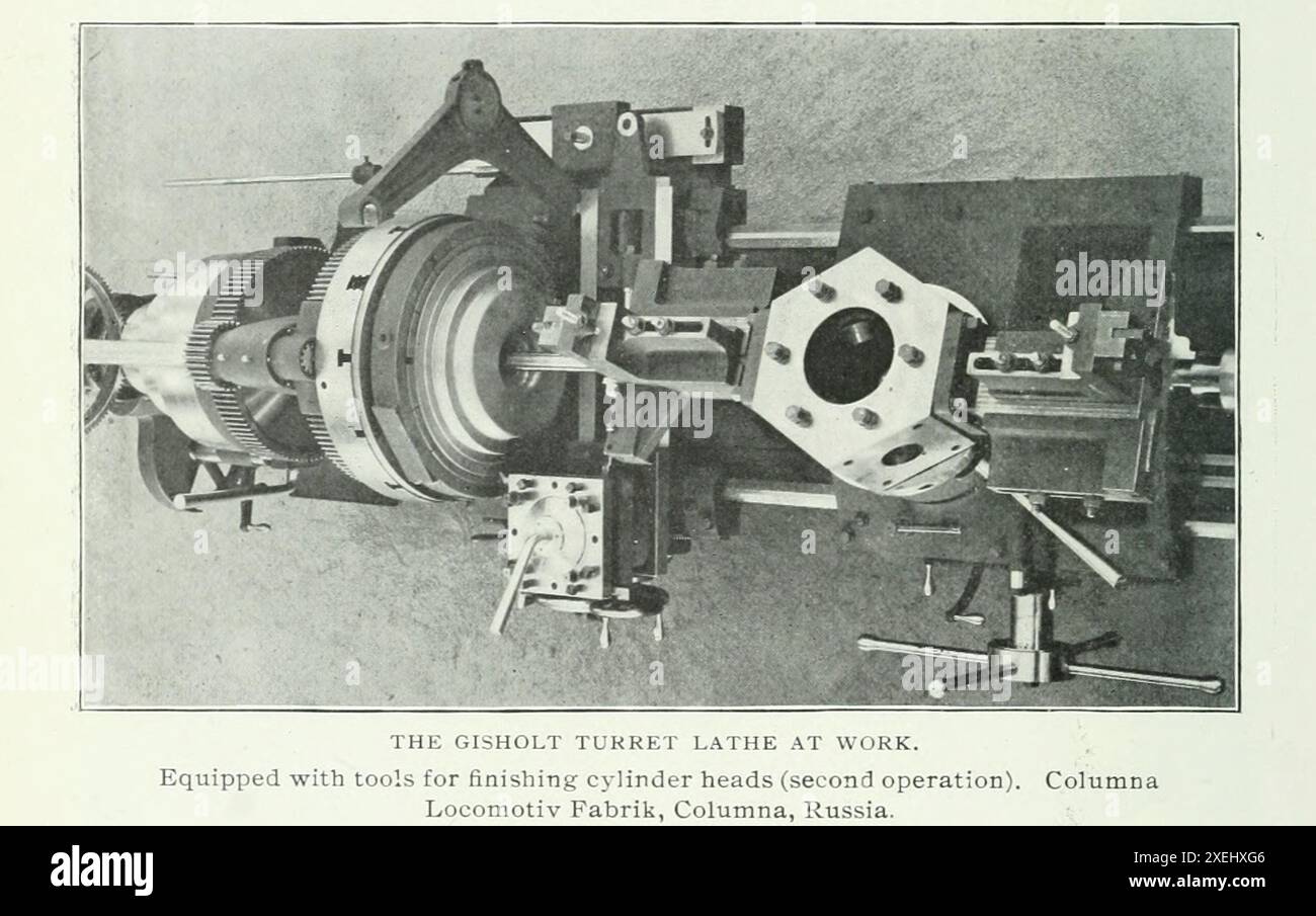 THE GISHOLT TURRET LATHE AT WORK.from the Article THE REVOLUTION IN ...