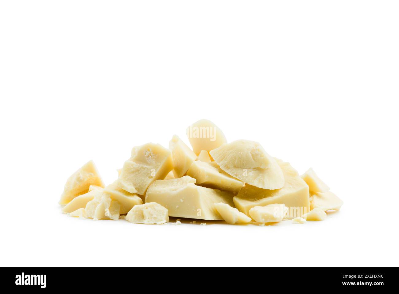 Pile of white chocolate flakes isolated on white background Stock Photo ...