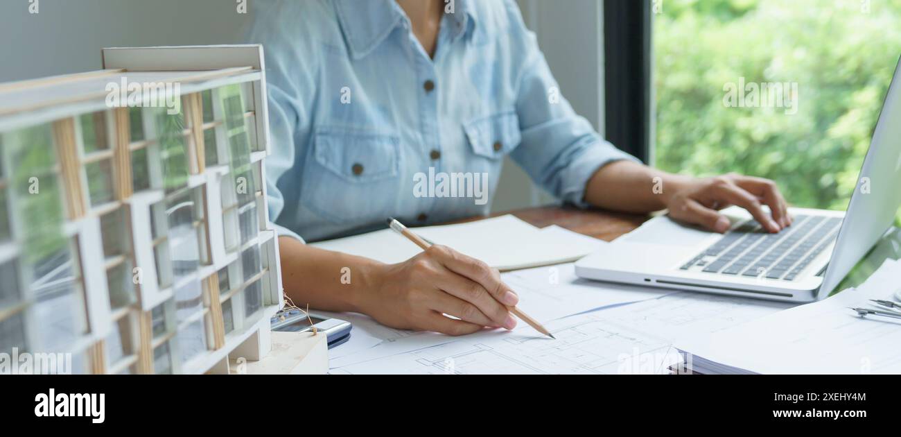 Architecture drawing on architectural Creative project business ...