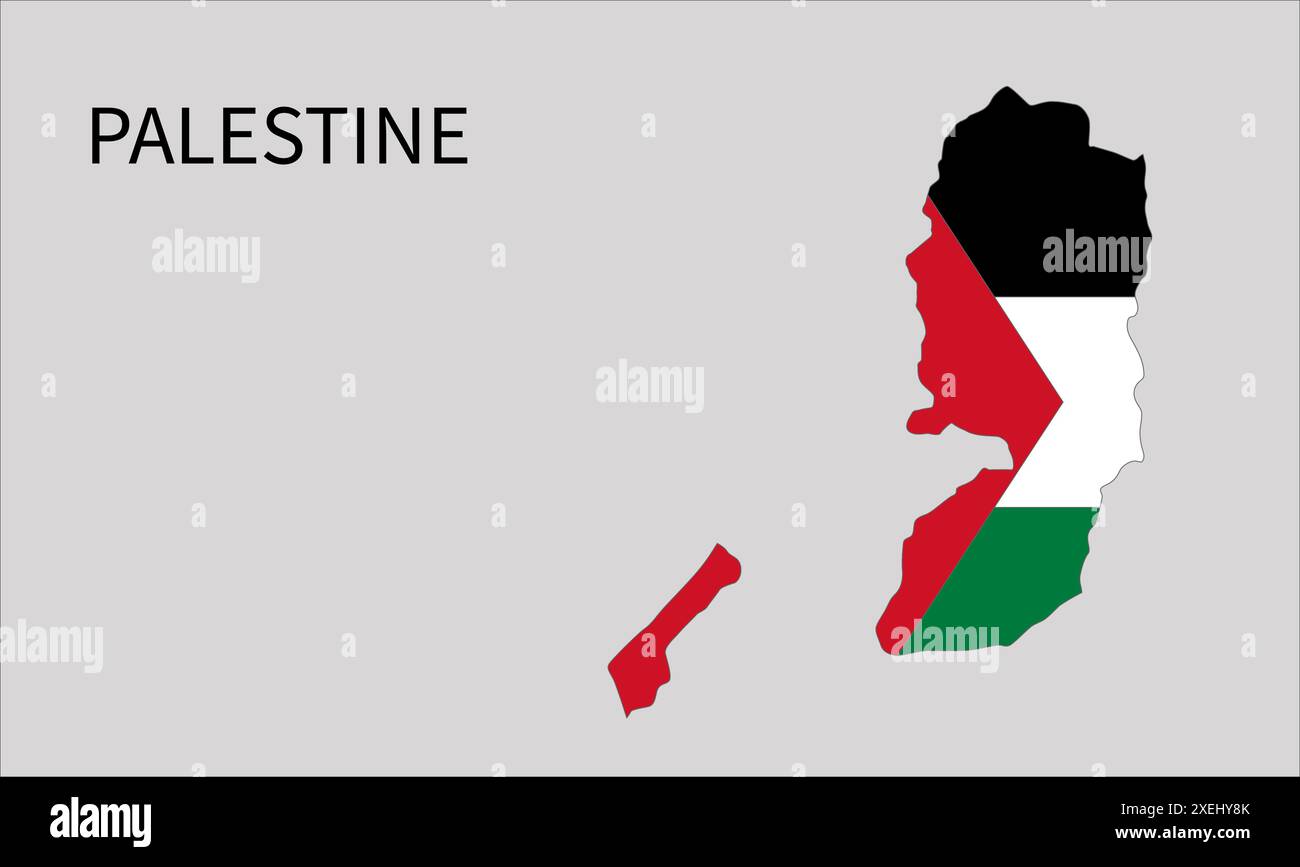 Palestine flag map hi-res stock photography and images - Alamy