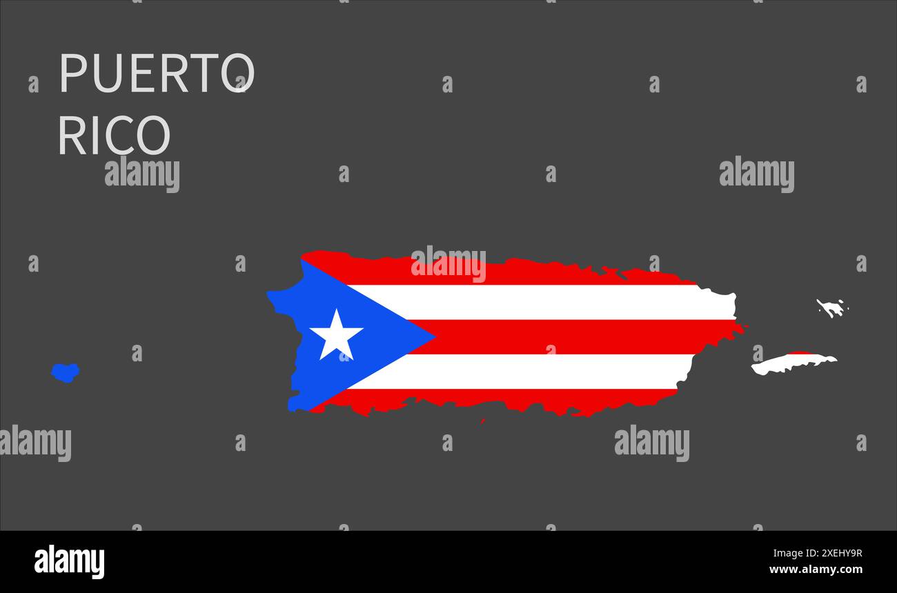 Vector map of puerto rico hi-res stock photography and images - Alamy