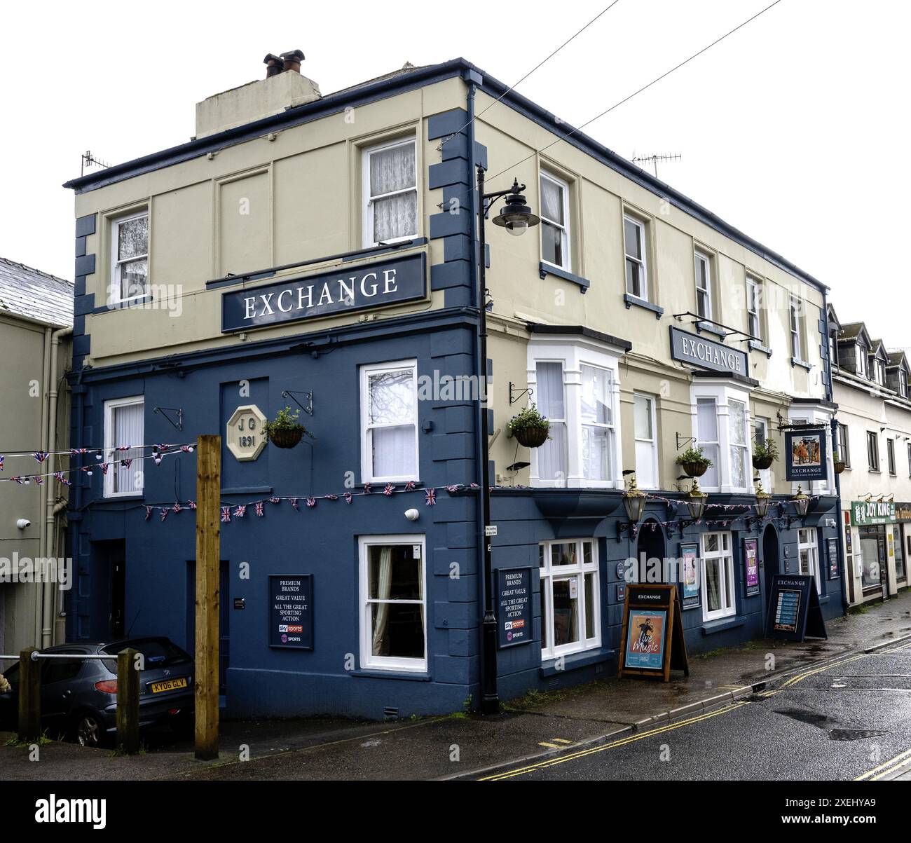 The Exchange public house, Fore Street, Ivybridge, Devon, England, UK Stock Photo - Alamy