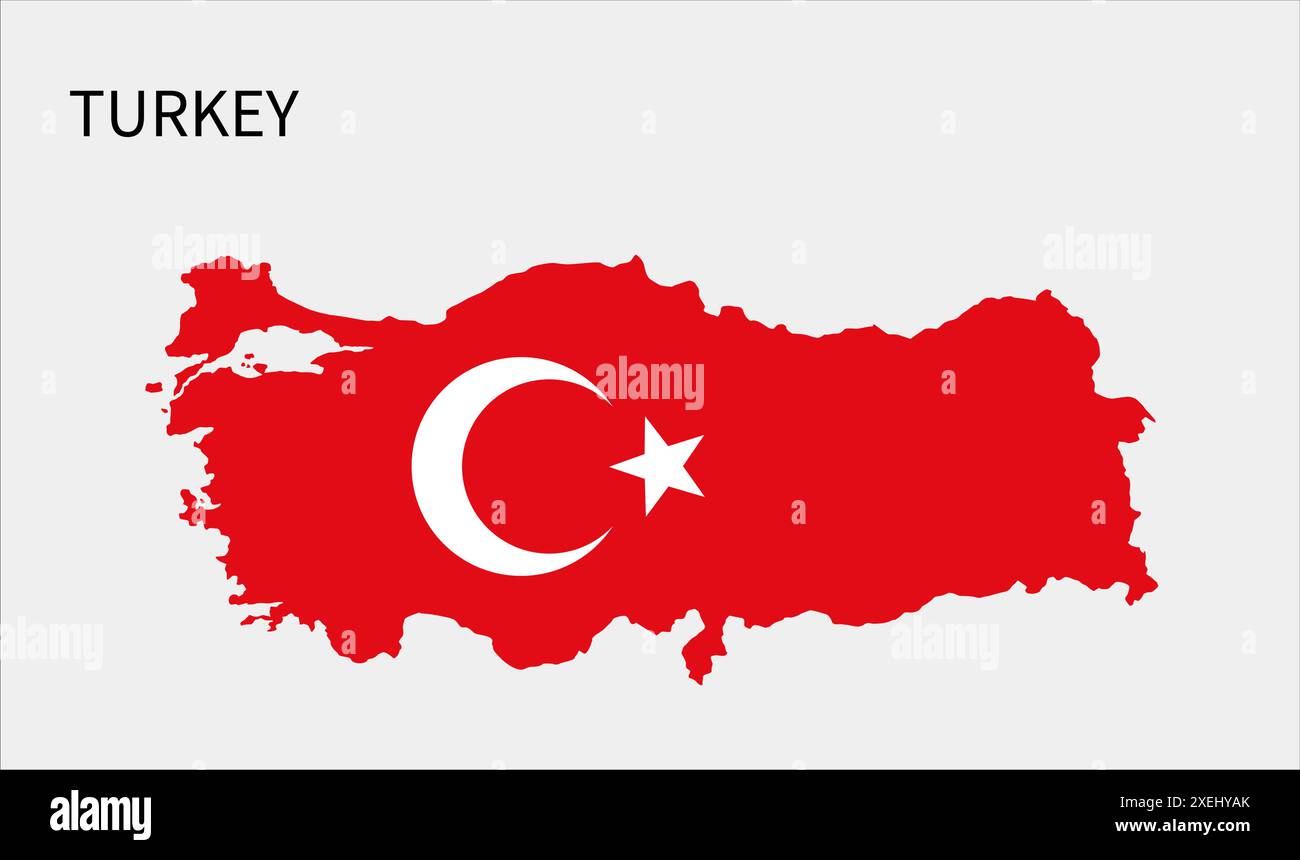 Editable vector turkey country flag hi-res stock photography and images ...