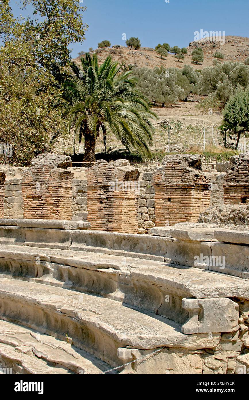 Roman theatre in Gortyn, Crete Stock Photo - Alamy
