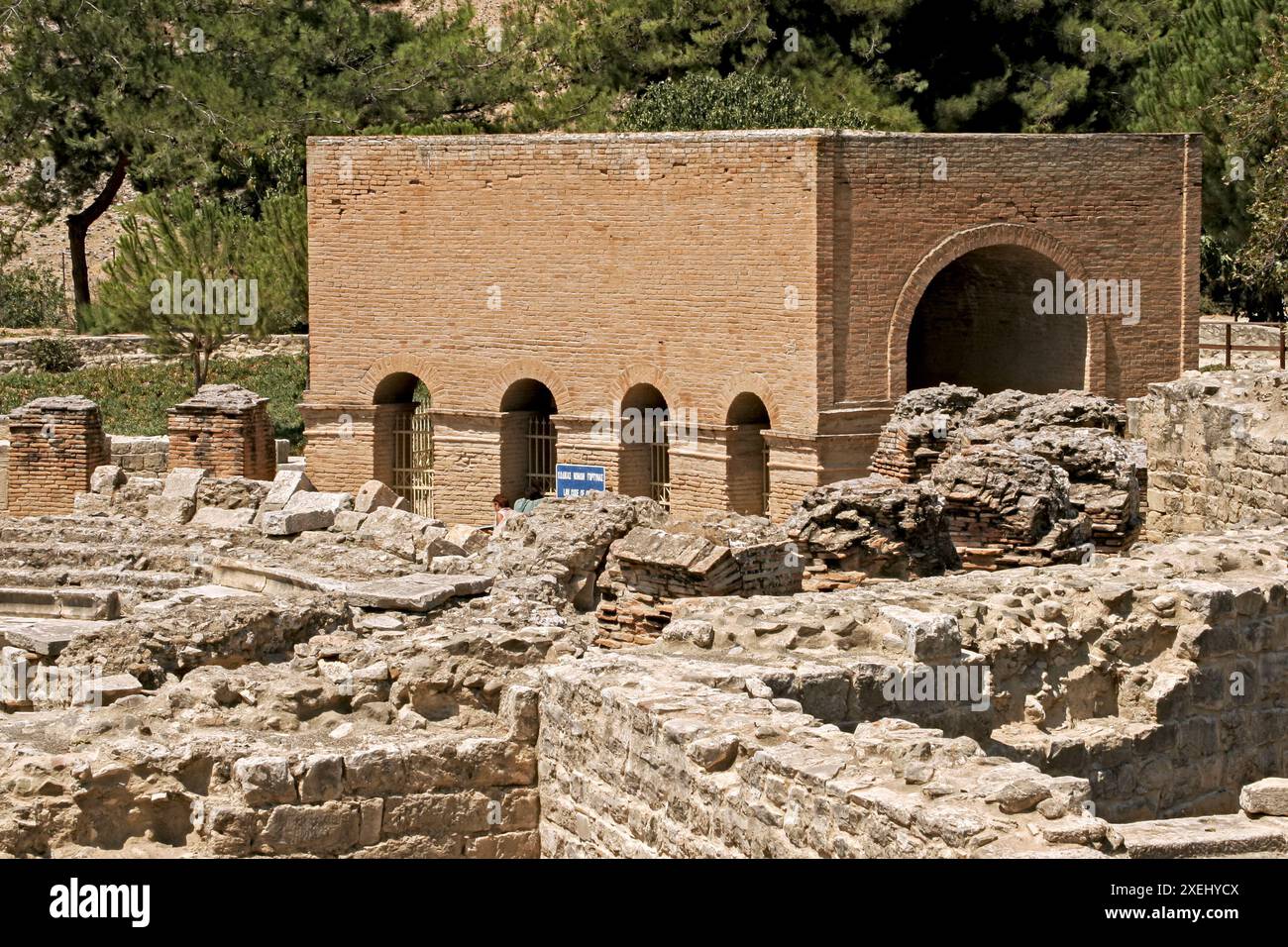The Odeon and the Roman Theatre of Gortyn Stock Photo - Alamy