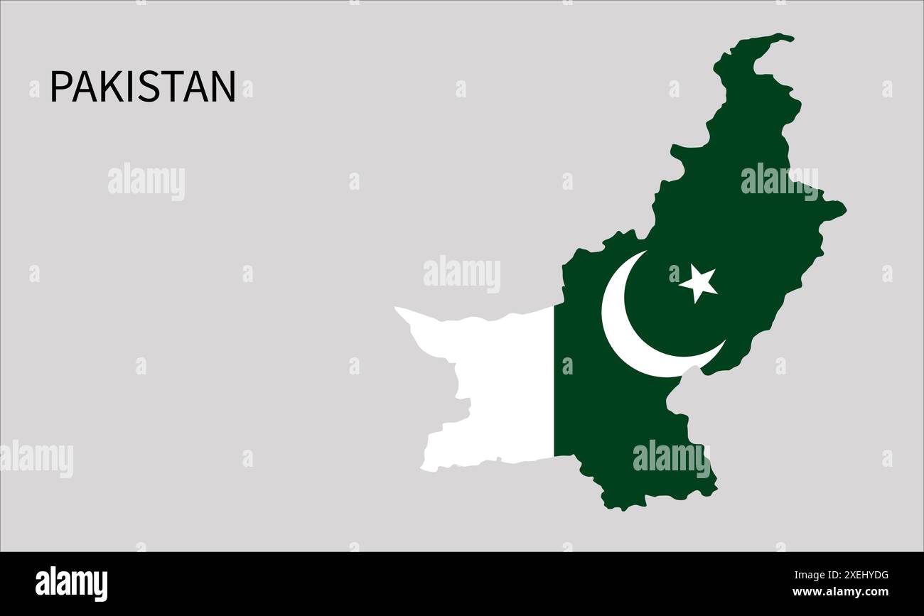Map Pakistan Flag