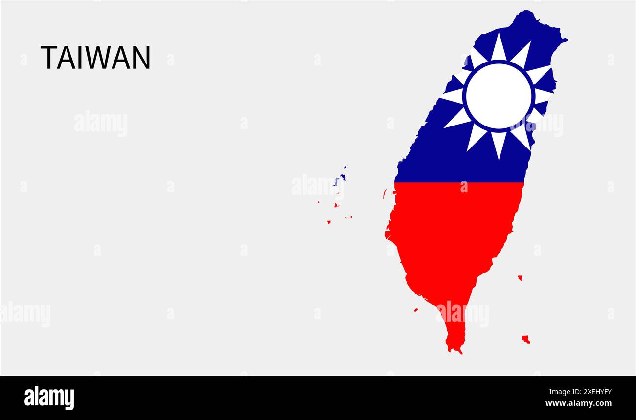 Editable taiwan flag vector hi-res stock photography and images - Alamy