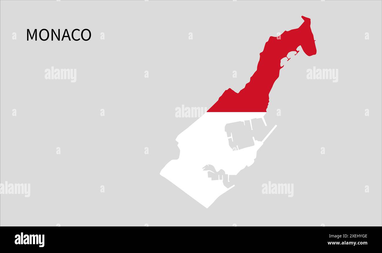 Editable monaco flag vector hi-res stock photography and images - Alamy