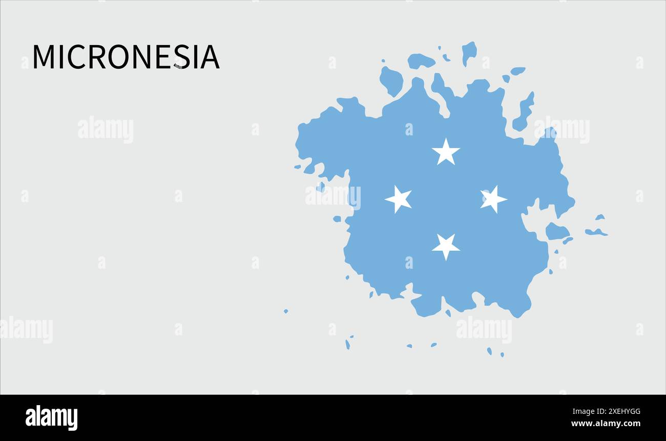 Micronesia map map hi-res stock photography and images - Alamy