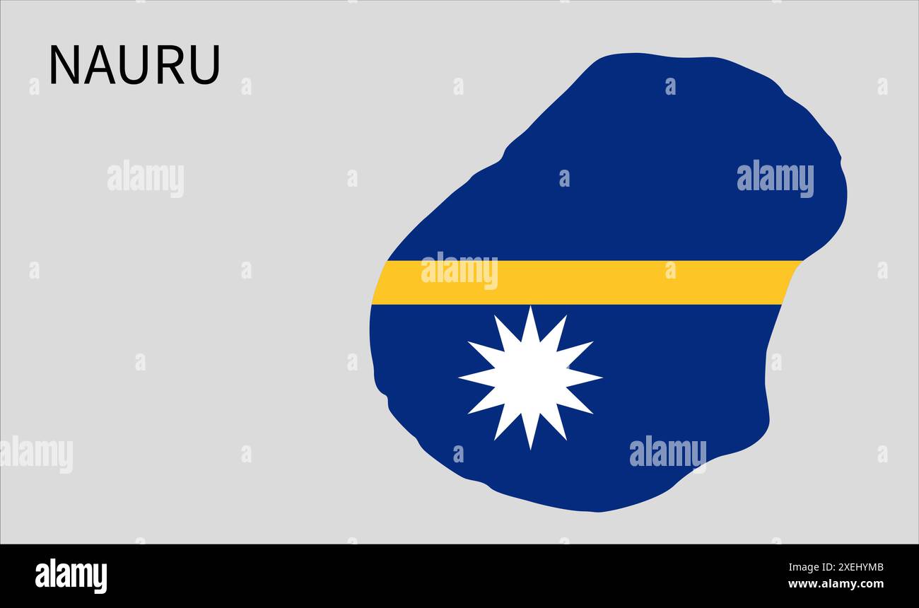 Nauru flag map hi-res stock photography and images - Alamy