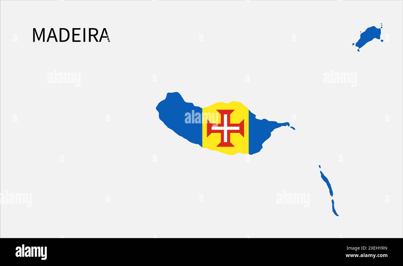 Madeira eps map vector vectors Stock Vector Images - Alamy