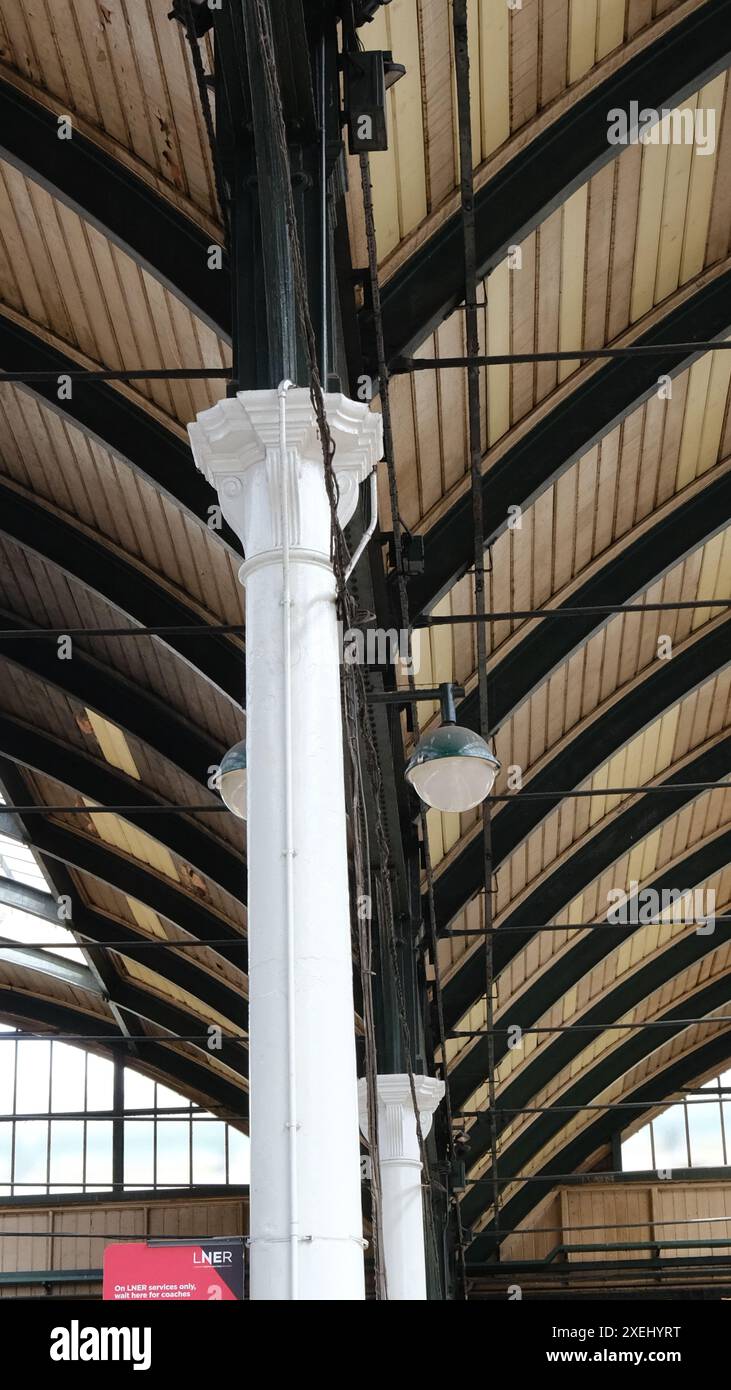 Hull Paragon railway station roof, East Yorkshire Stock Photo - Alamy