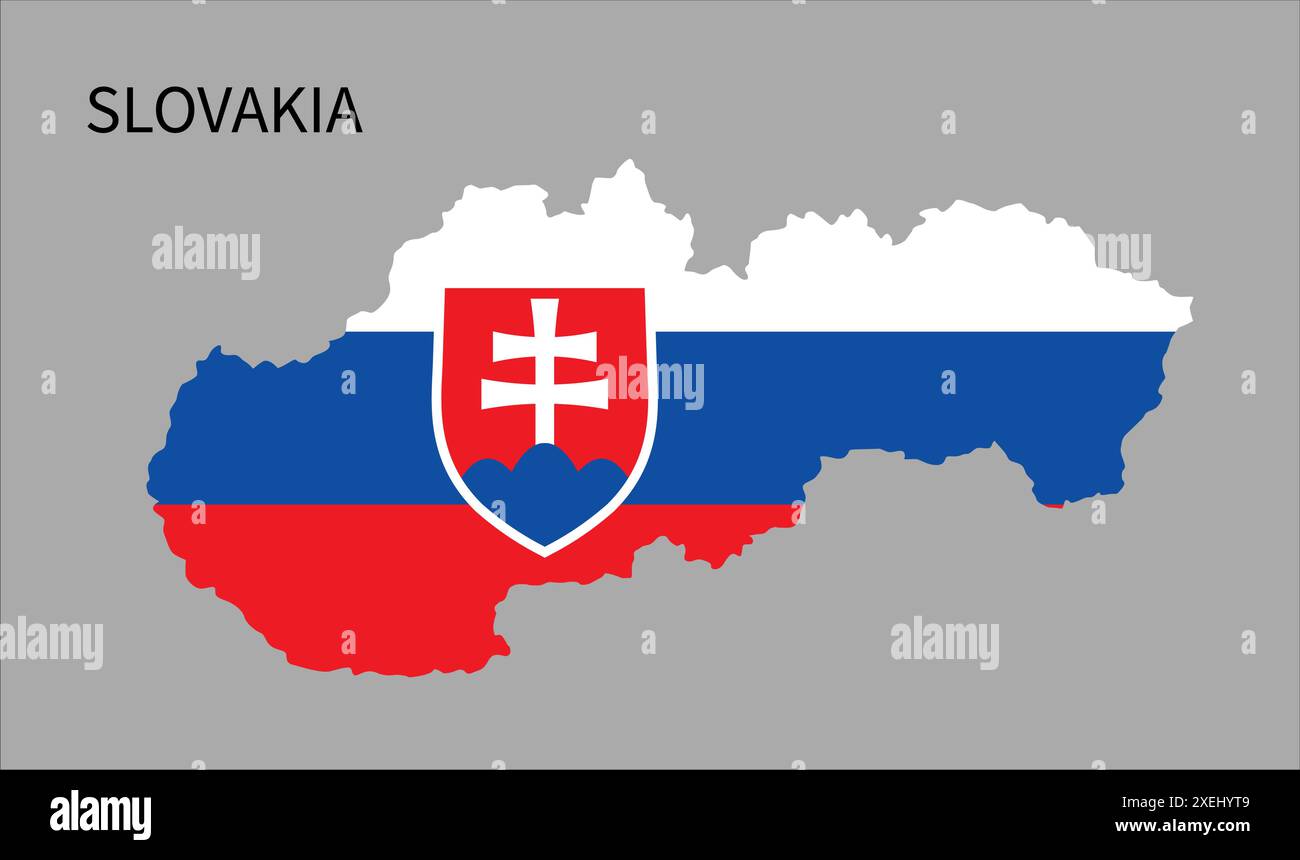 Slovakia map Stock Vector Images - Alamy