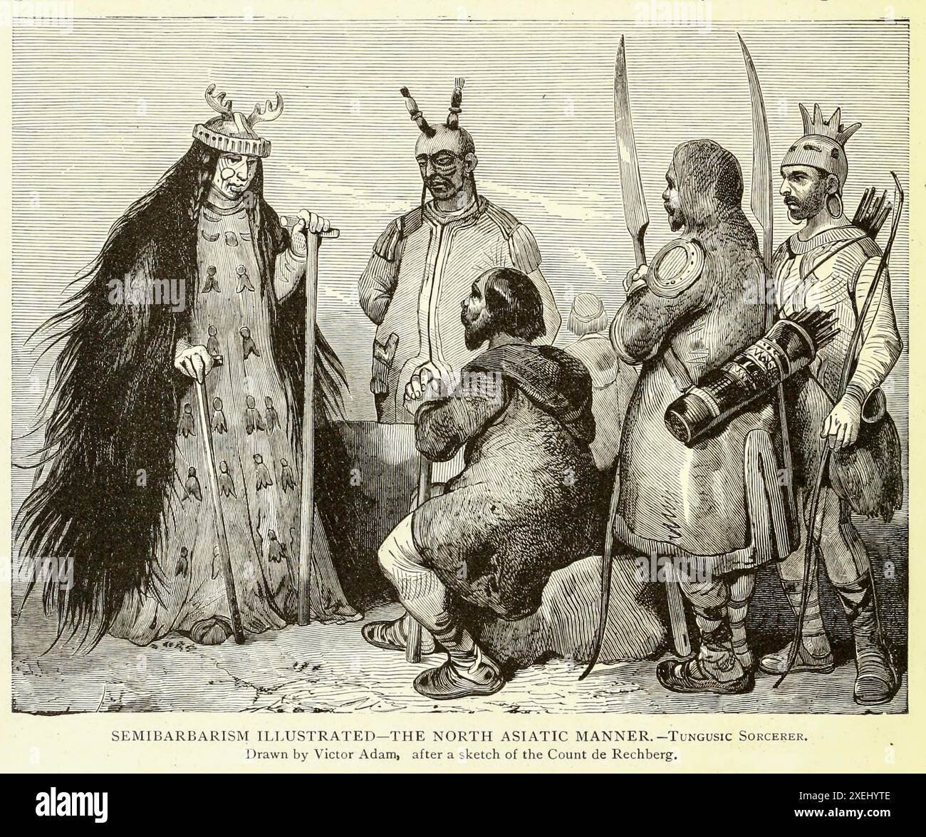 SEMIBARBARISM ILLUSTRATED THE NORTH ASIATIC MANNER. Tungusic Sorcerer ...