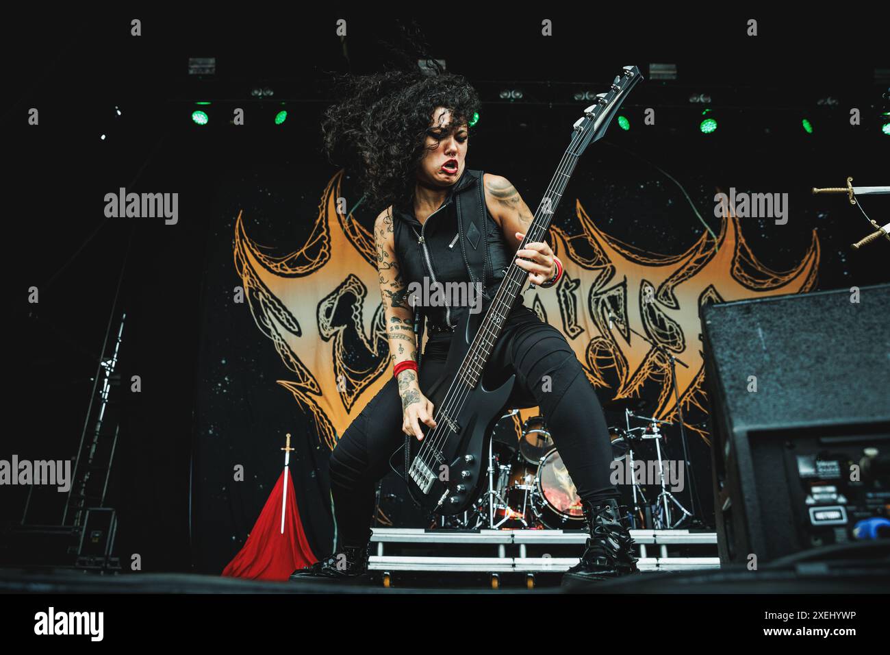 Copenhagen, Denmark. 22nd, June 2024. The Brazilian death metal band ...