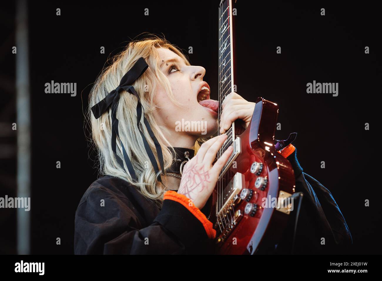 Copenhagen, Denmark. 20th, June 2024. The American singer DeathbyRomy ...