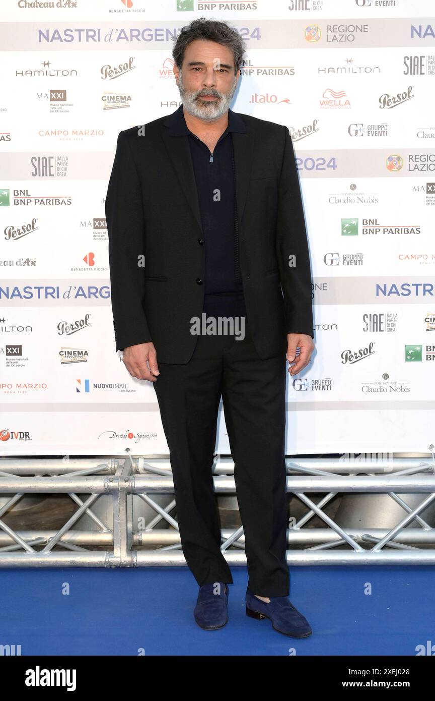 Marco Leonardi bei der Verleihung der Nastri d Argento 2024 im Museo ...