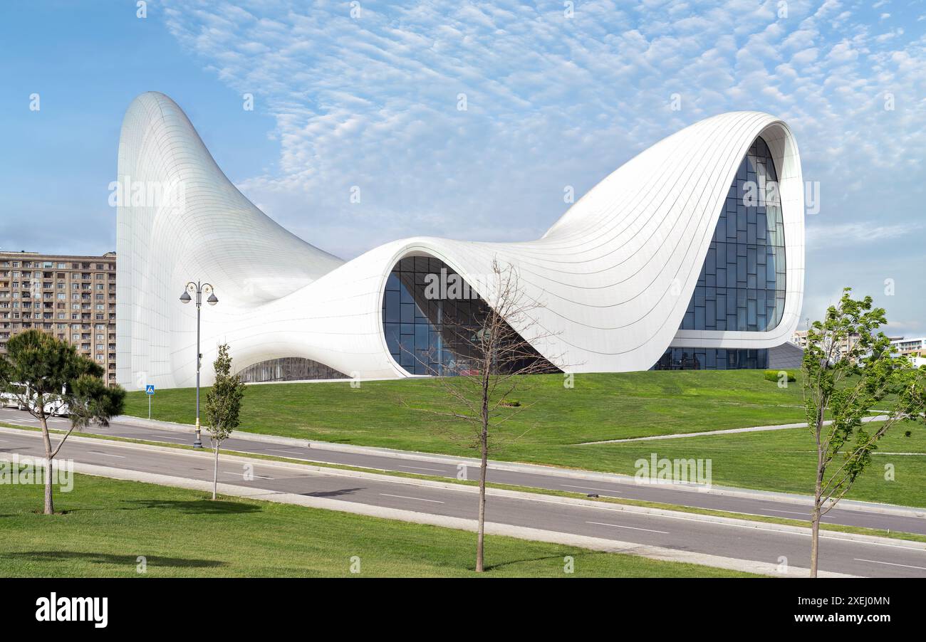 The iconic Heydar Aliyev Centre in Baku, Azerbaijan, showcases modern ...