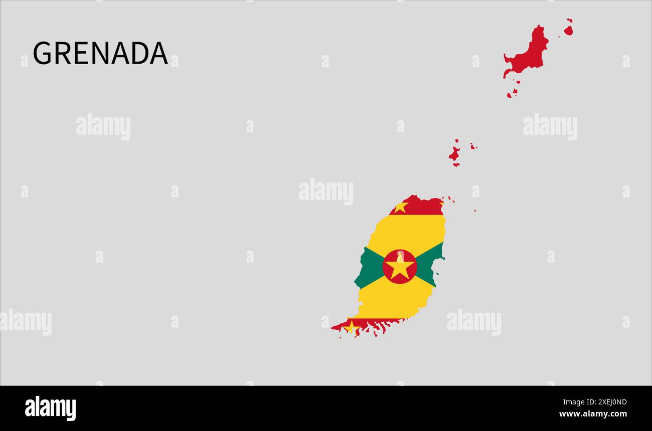 Grenada editable flag hi-res stock photography and images - Alamy