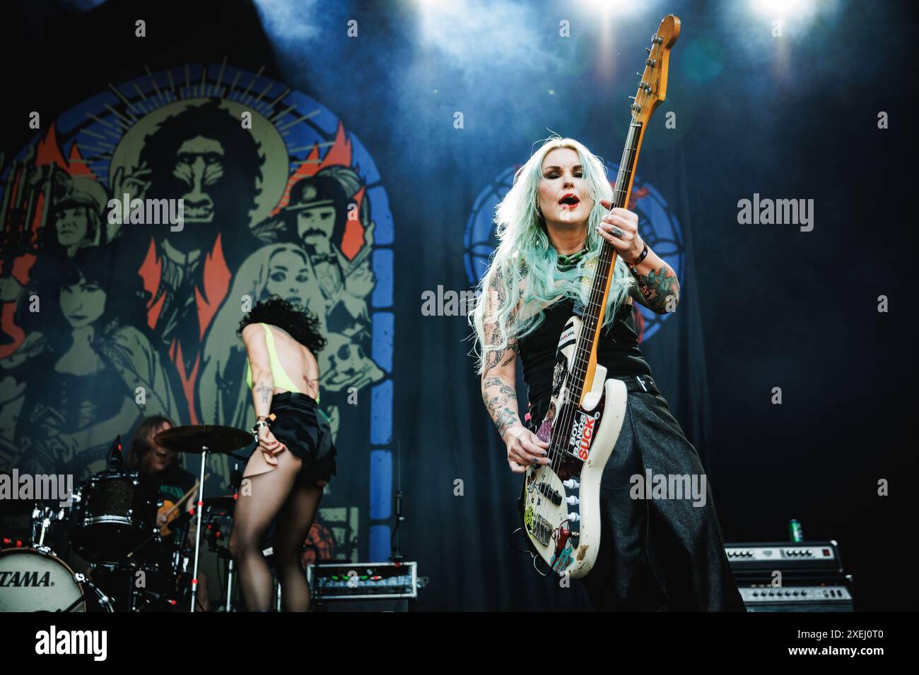 Copenhagen, Denmark. 20th, June 2024. The Swedish punk band The Baboon ...