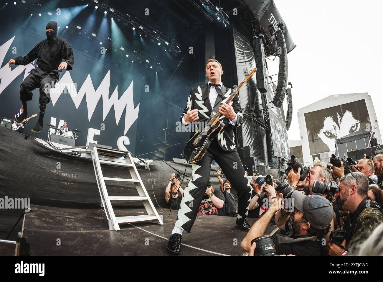 Copenhagen, Denmark. 20th, June 2024. Swedish rock band The Hives ...