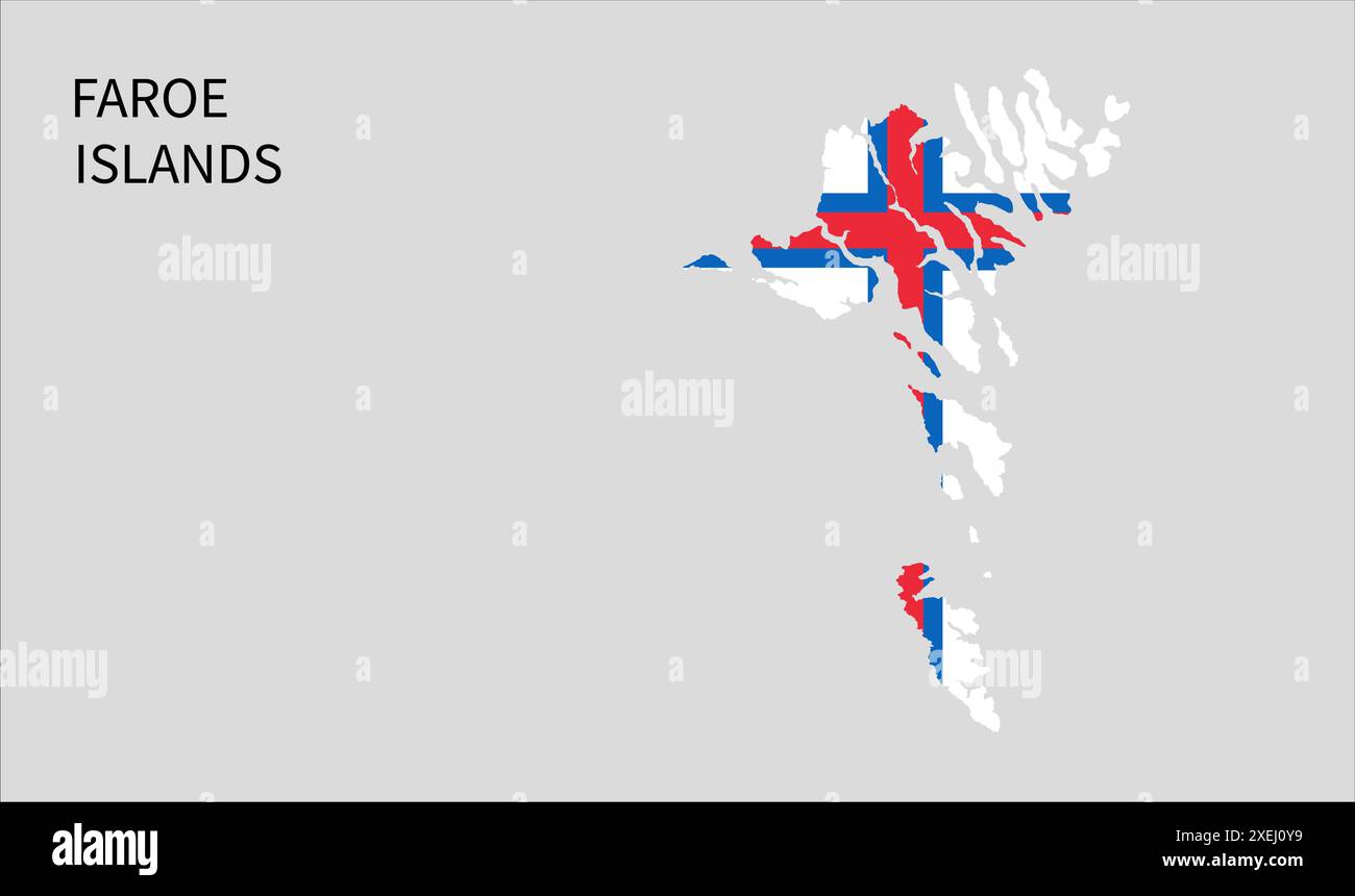 Faros islands flag map hi-res stock photography and images - Alamy