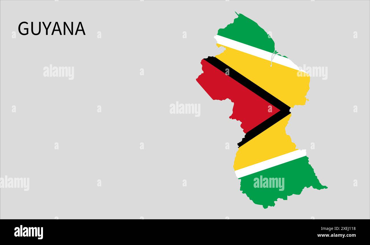 Guyana map vector vectors hi-res stock photography and images - Alamy