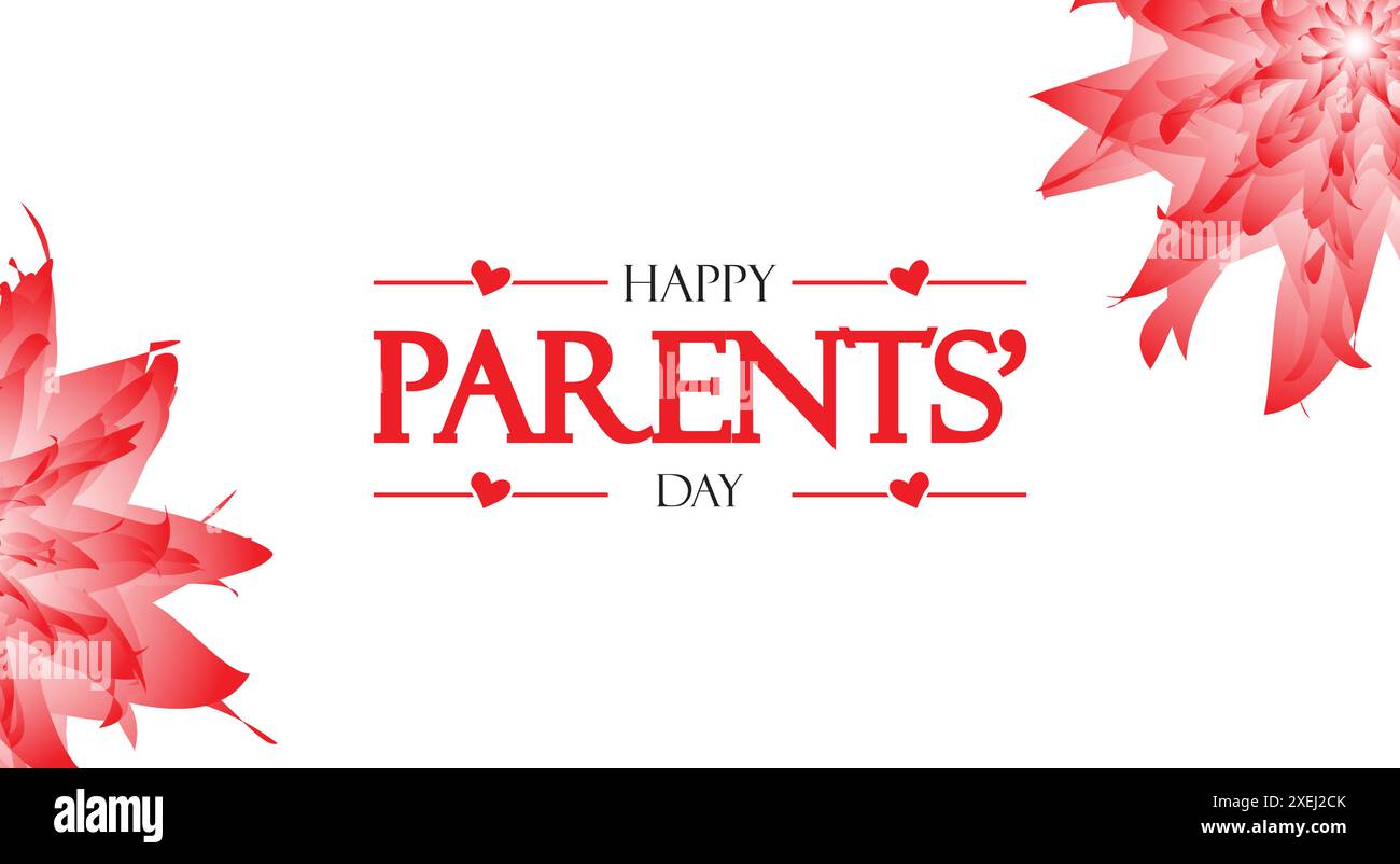 Celebrate Parents' Day with a colorful background featuring happy ...