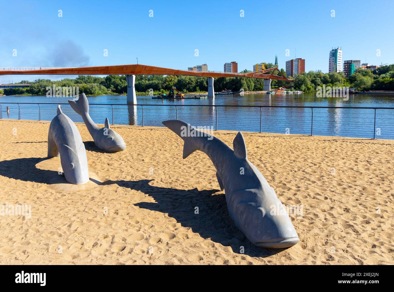 Warsaw, Poland - May 12, 2024: Fish and water creatures stone ...