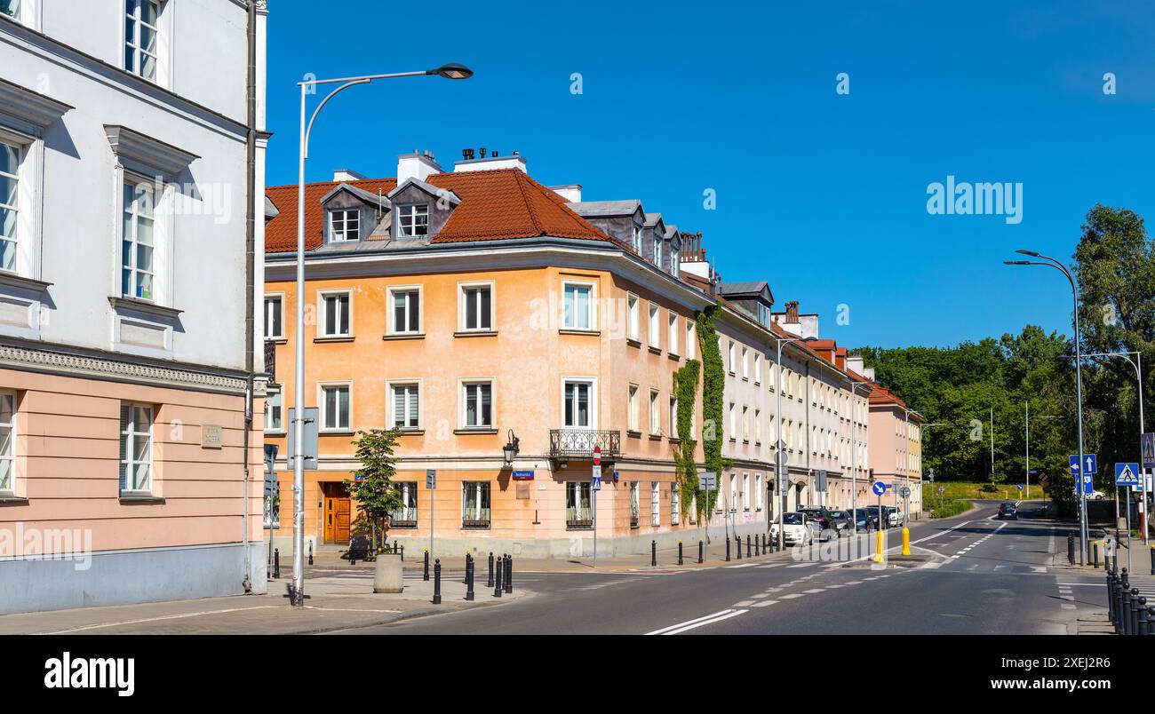 Warsaw, Poland - May 12, 2024: Historic XIX century tenement houses at ...