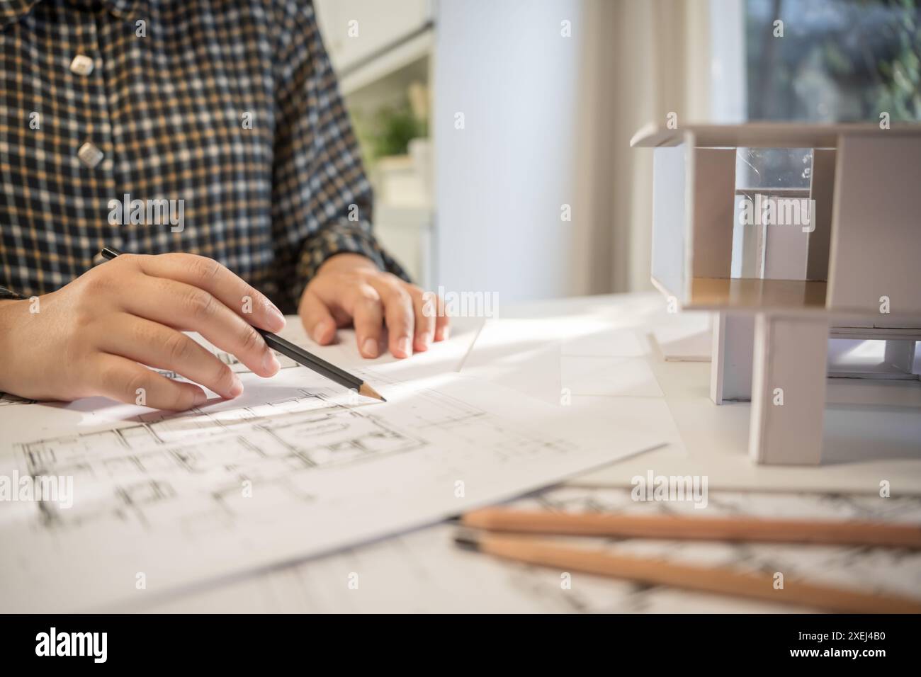 Architecture drawing on architectural Creative project business ...