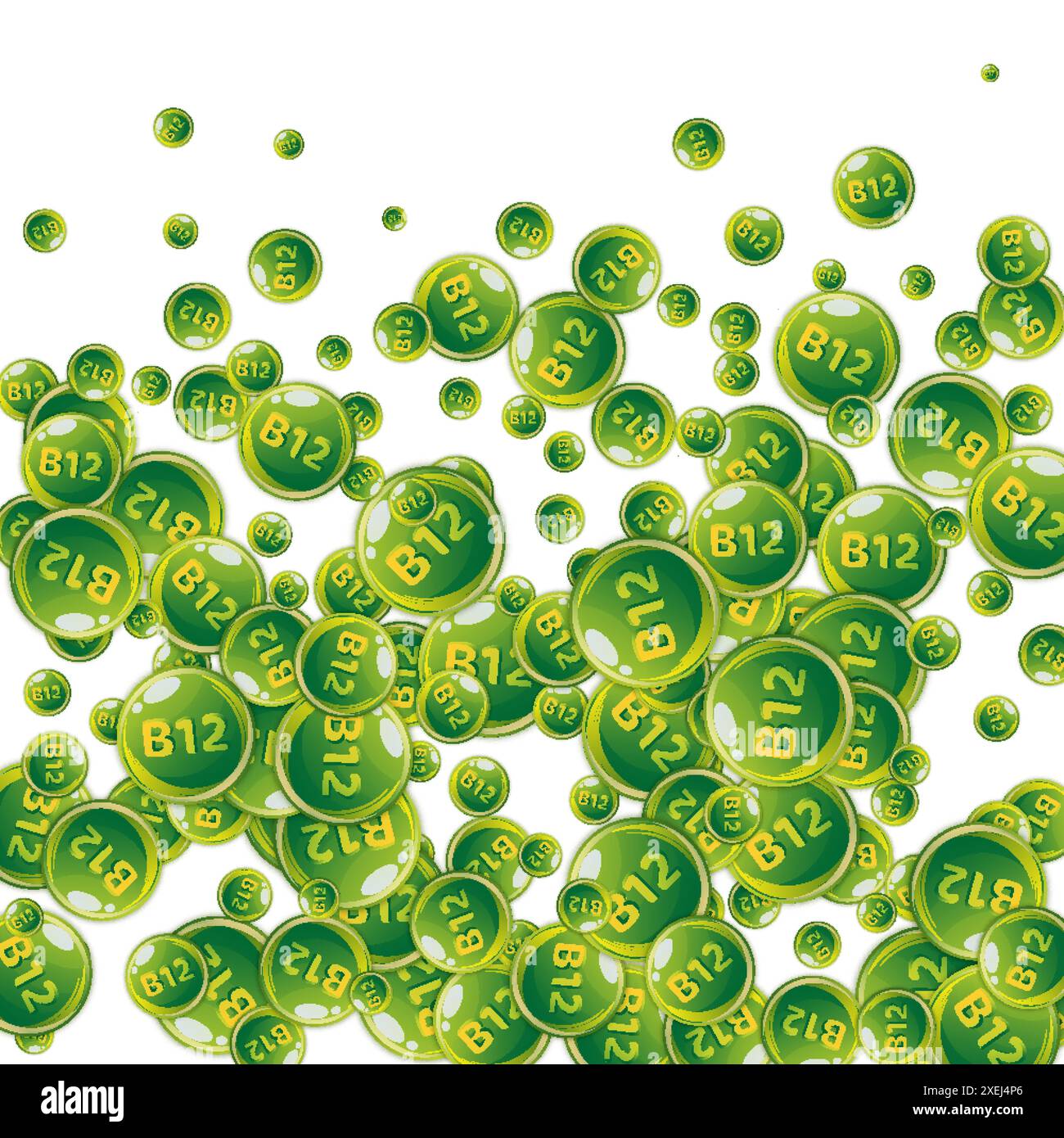 Vitamin B12 messy round pills. Beauty treatment and nutrition skin care ...