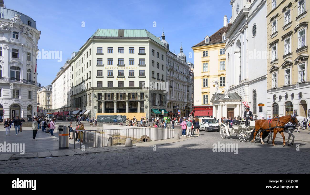 Vienna, Austria - Looshaus commercial building by Adolf Loos and ...