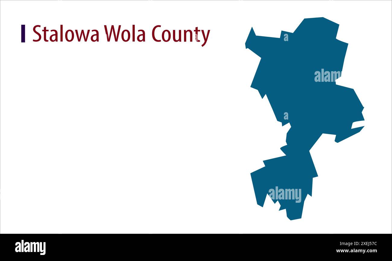 Stalowa Wola County Map, Region of Poland, district, states, Poland map ...