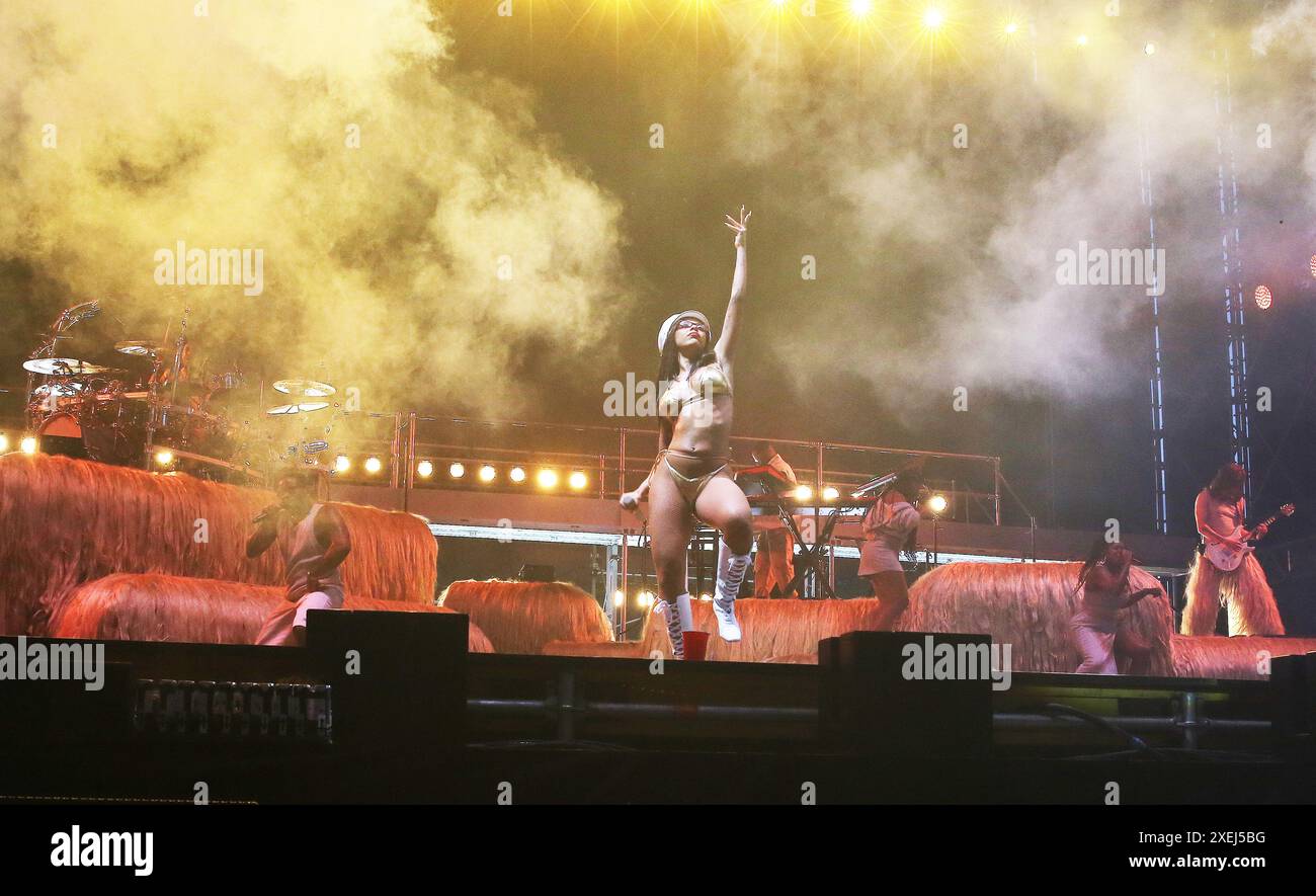 Doja Cat in concert at the Milan Hippodrome Stock Photo - Alamy