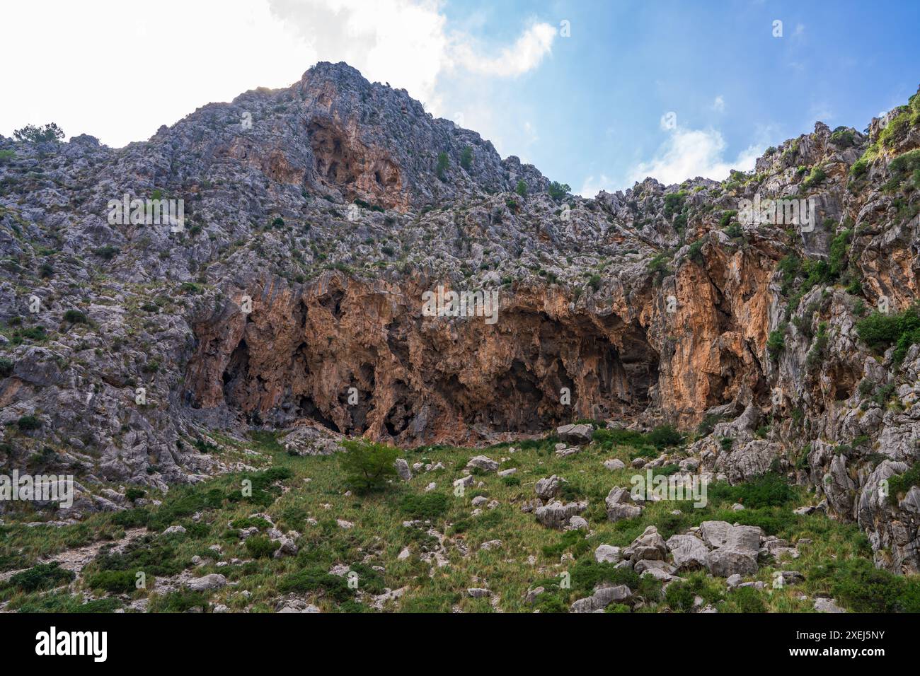 Amazing landscapes of Mallorca. Majestic mountains covered with ...