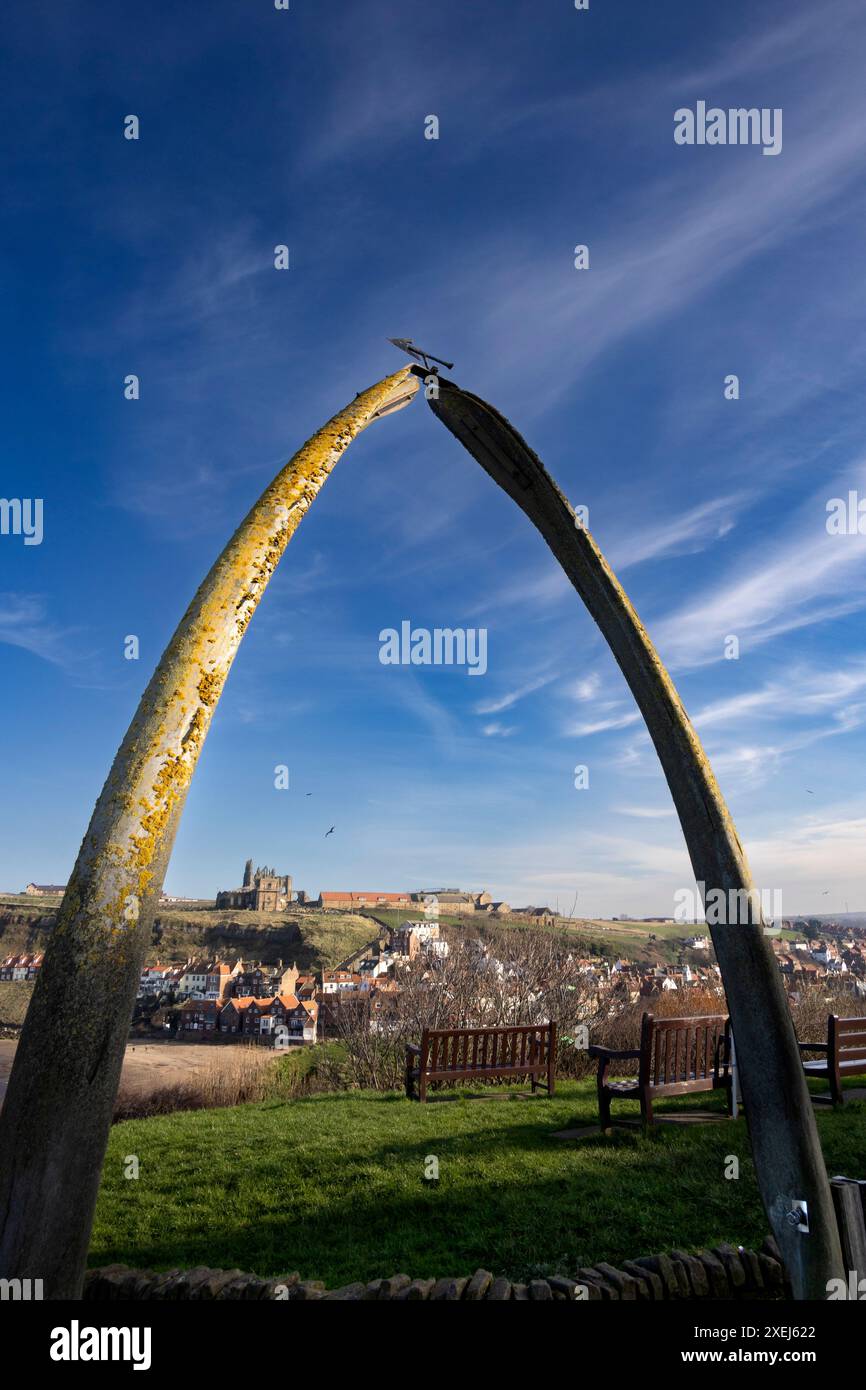 Whitby Whalebone Arch. Original whale jaw bone arch was erected some ...