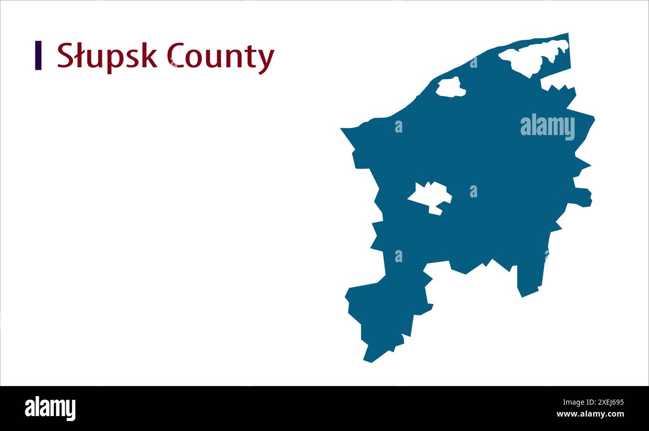 Slupsk County Map, Region of Poland, district, states, Poland map ...