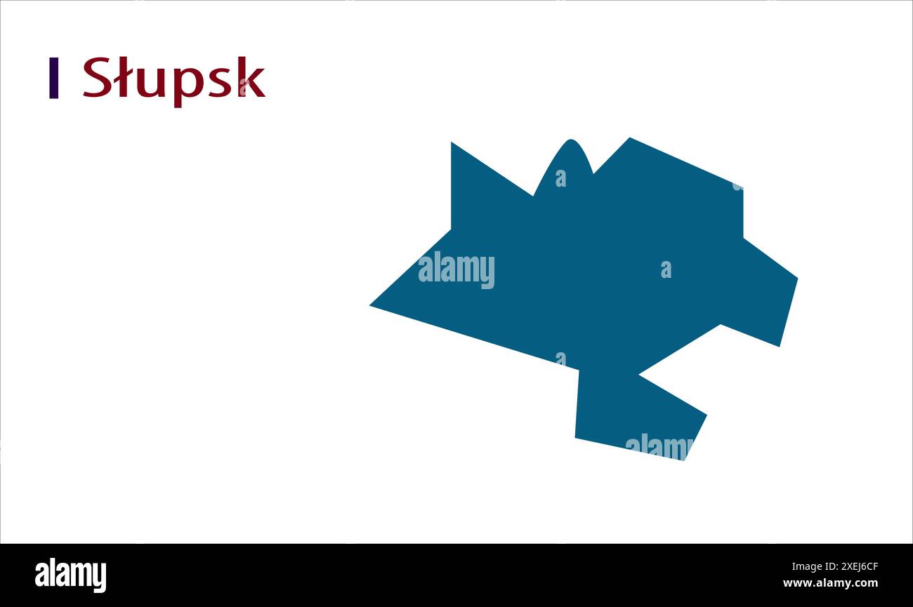 Slupsk map Stock Vector Images - Alamy