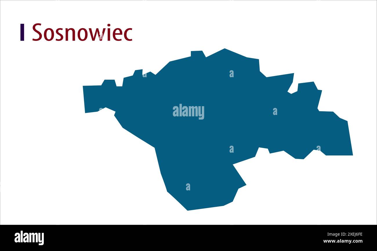 Sosnowiec Map, Region of Poland, district, states, Poland map, Politics ...