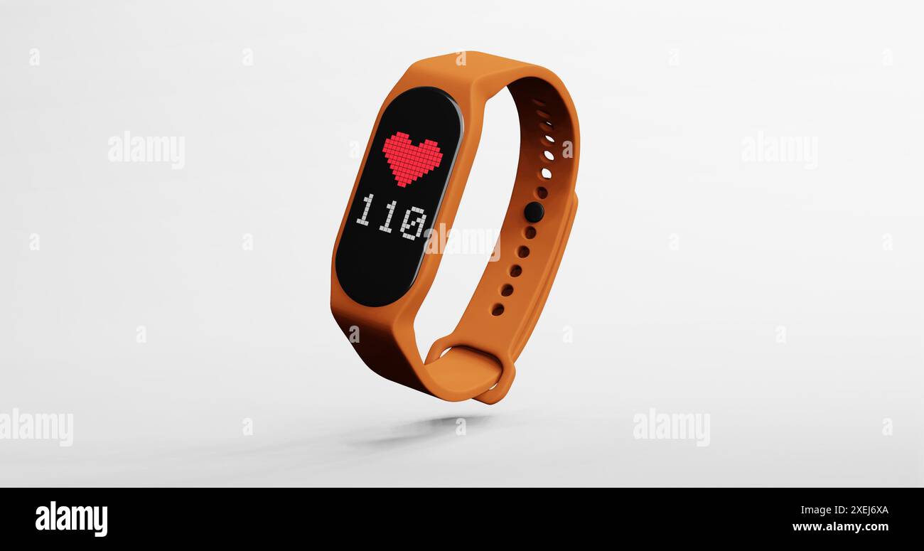 3d render of smart band, fitness watch, sport bracelet, or fitness ...