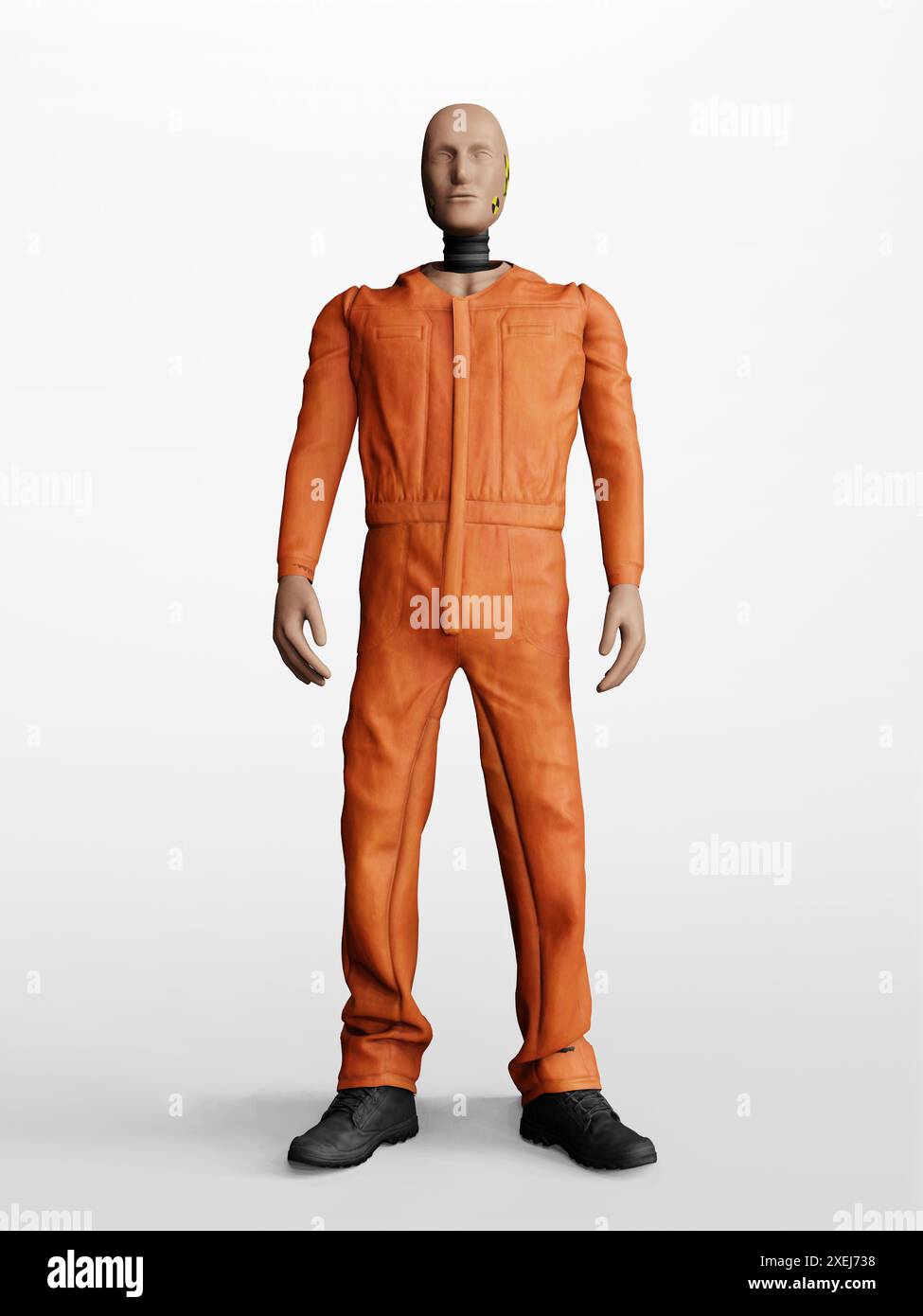3d render of car crash dummy on isolated background Stock Photo - Alamy