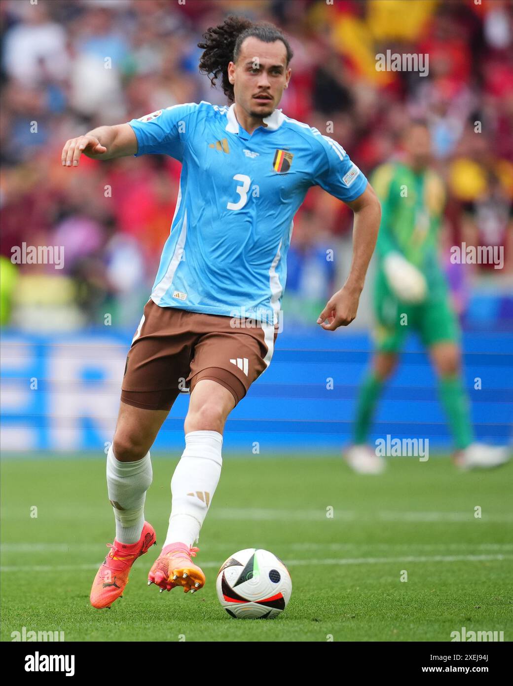 Stuttgart, Germany. 26th June, 2024. Arthur Theate of Belgium during ...
