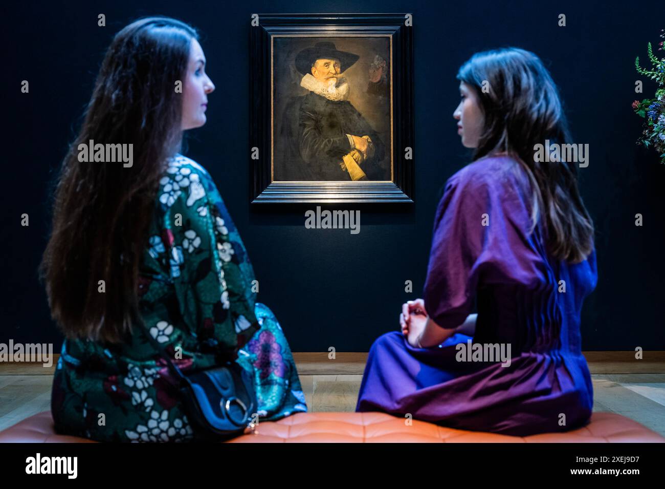 London, UK. 28 Jun 2024. Frans Hals’s Portrait of a gentleman of the de ...