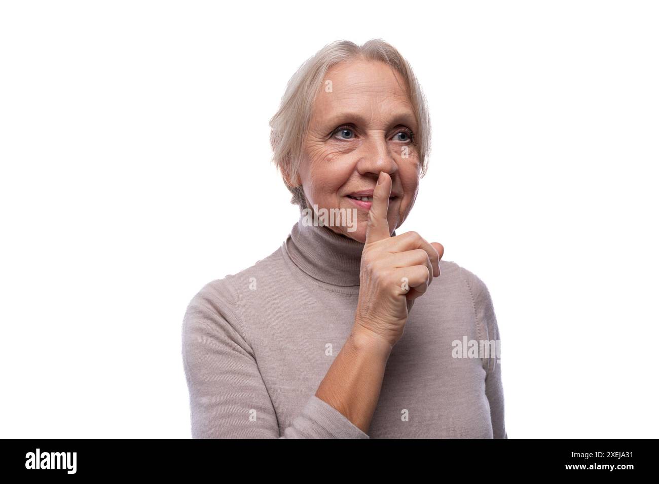 60 year old woman gray hi-res stock photography and images - Alamy