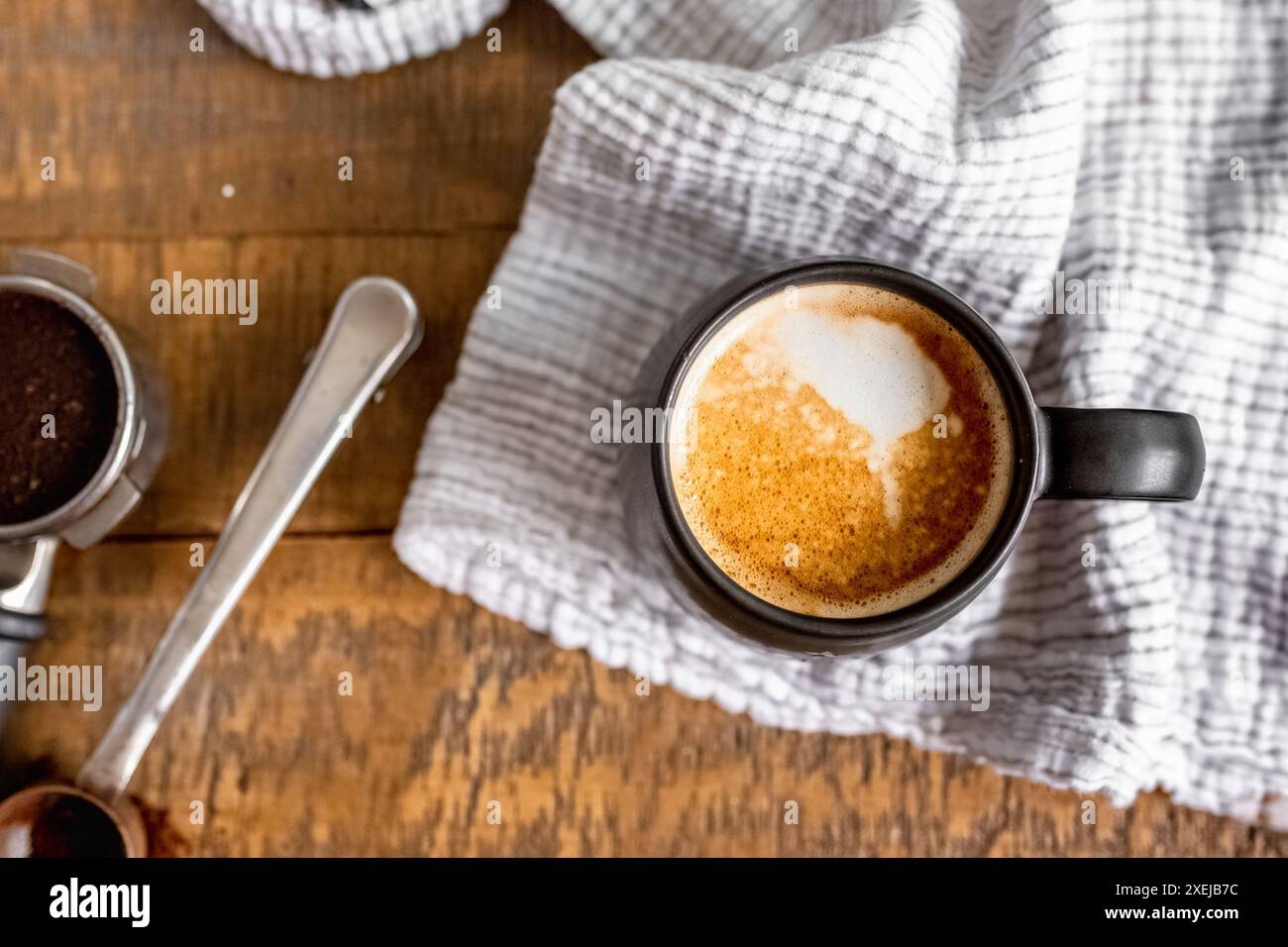 Metal table aerial view hi-res stock photography and images - Alamy