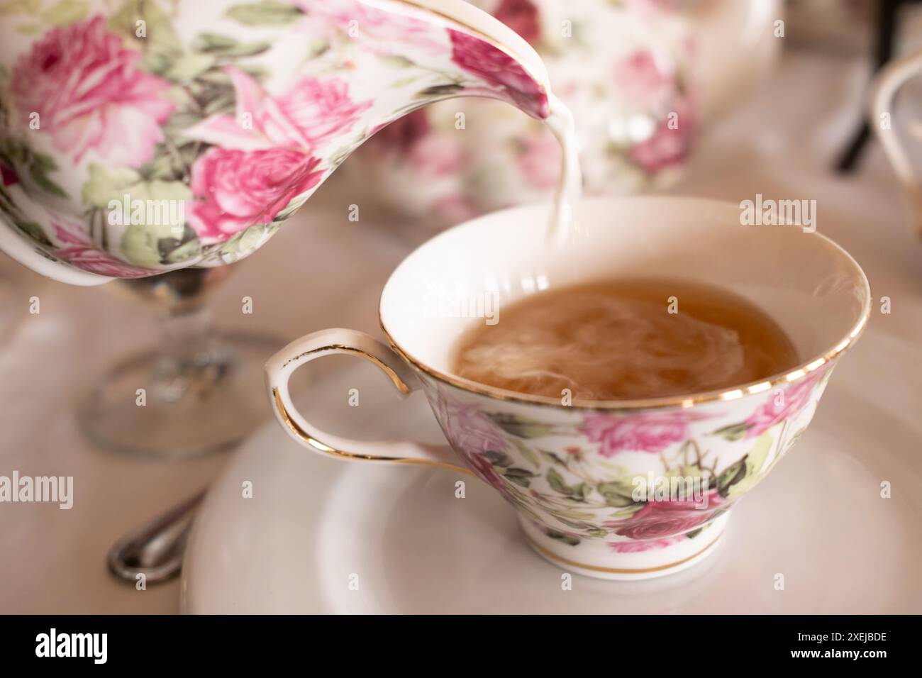 Elegant tea moment hi-res stock photography and images - Alamy