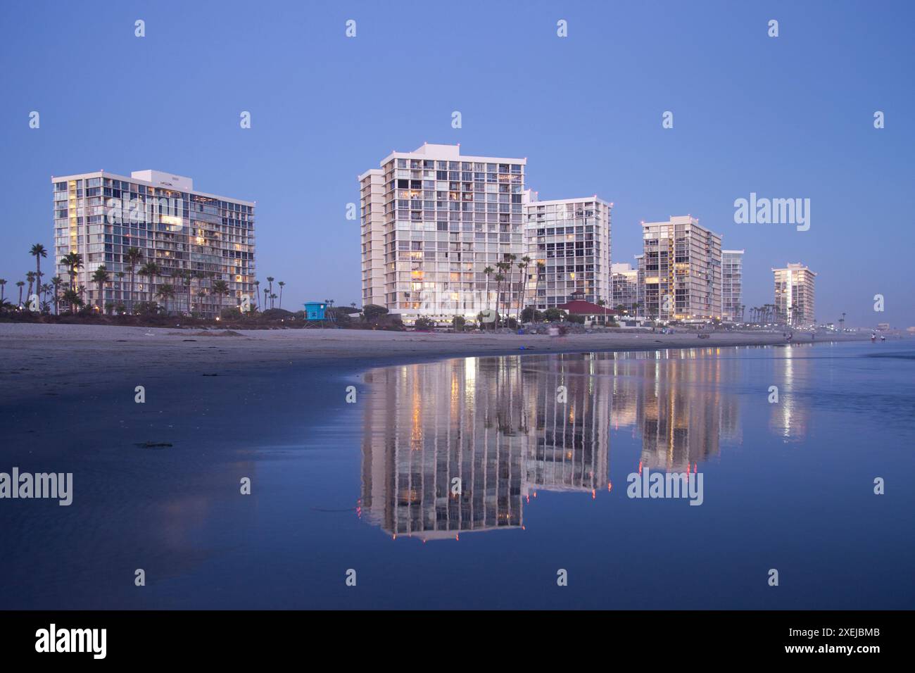 High rise condo buildings on the beach at Coronado, CA Stock Photo - Alamy