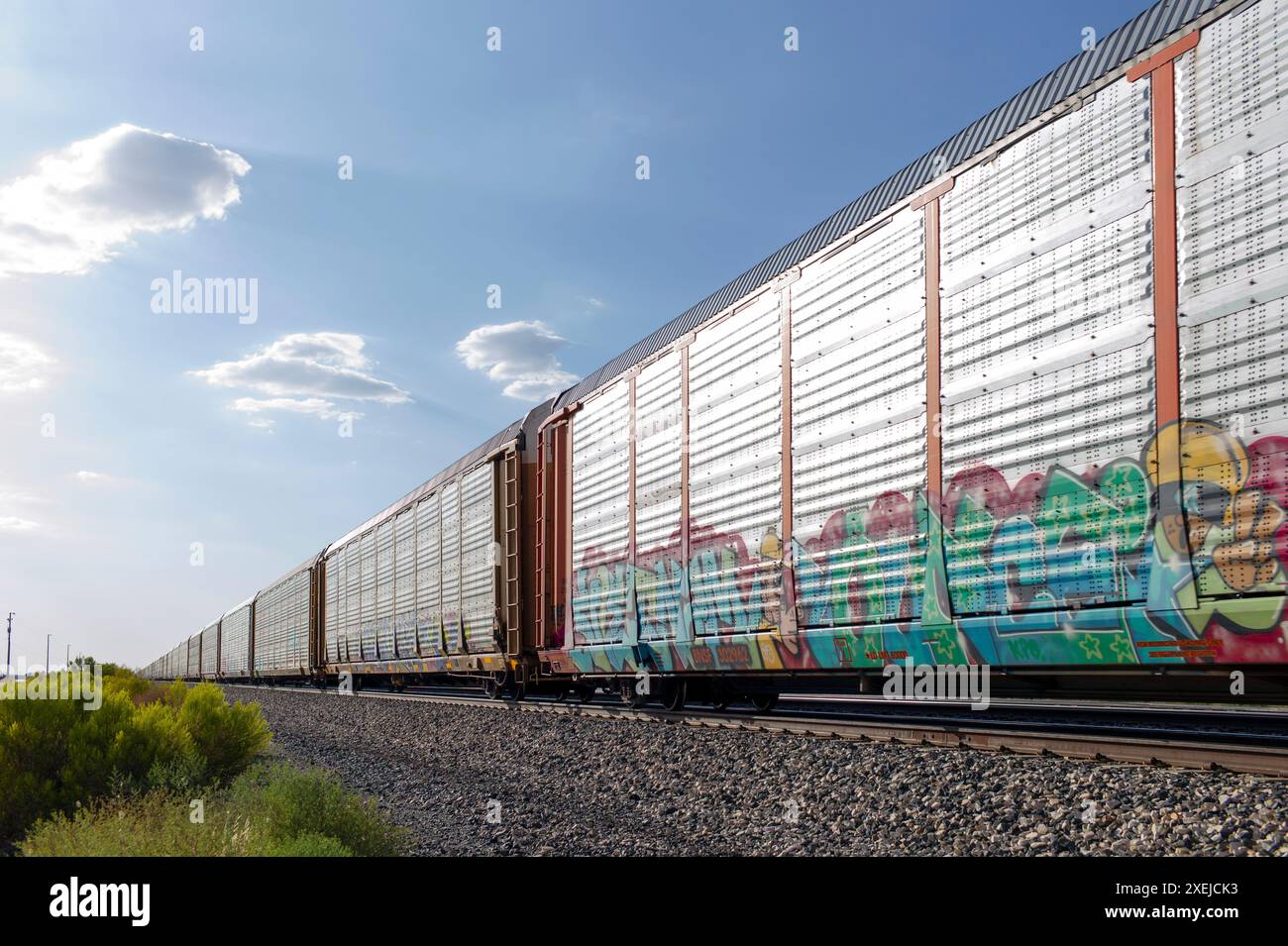 Long freight car hi-res stock photography and images - Alamy